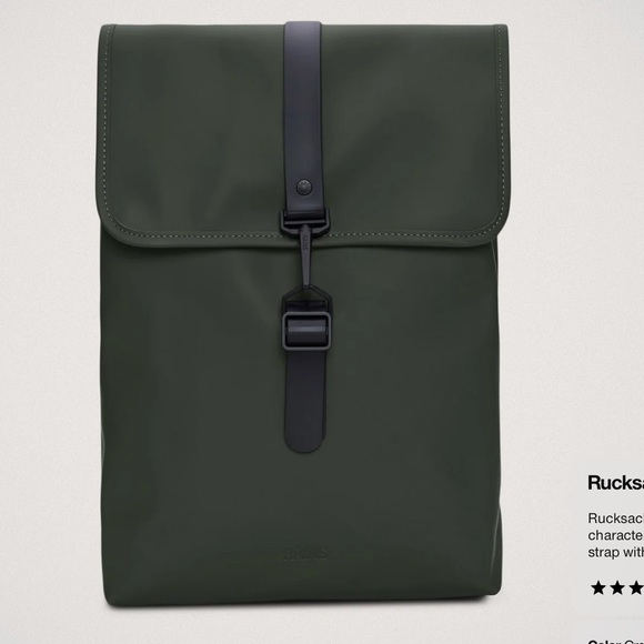 Rains | Bags | Rains Rucksack Green Mini Backpack Unisex | Poshmark